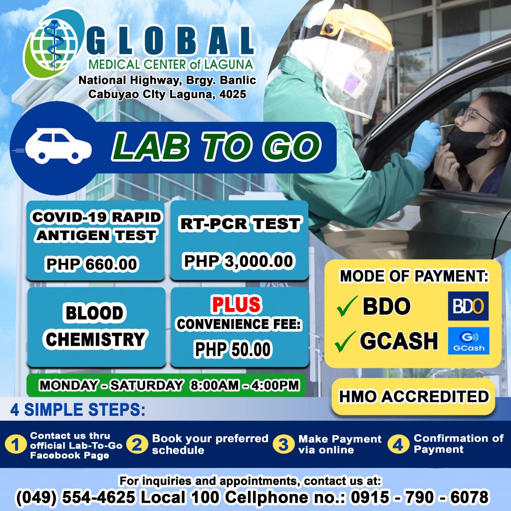 LAB-TO-GO - Global Medical Center of Laguna